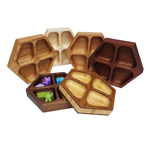 Handcrafted Wood Game Tray: Board Game Organizer, Catch All (5x4.33 ...