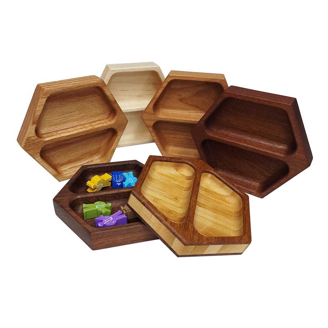 Handcrafted Wood Game Tray: Board Game Organizer, Catch All - Etsy