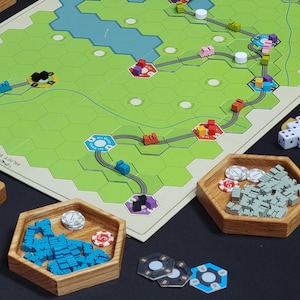 Handcrafted Wood Game Tray: Board Game Organizer, Catch All (5x4.33 ...