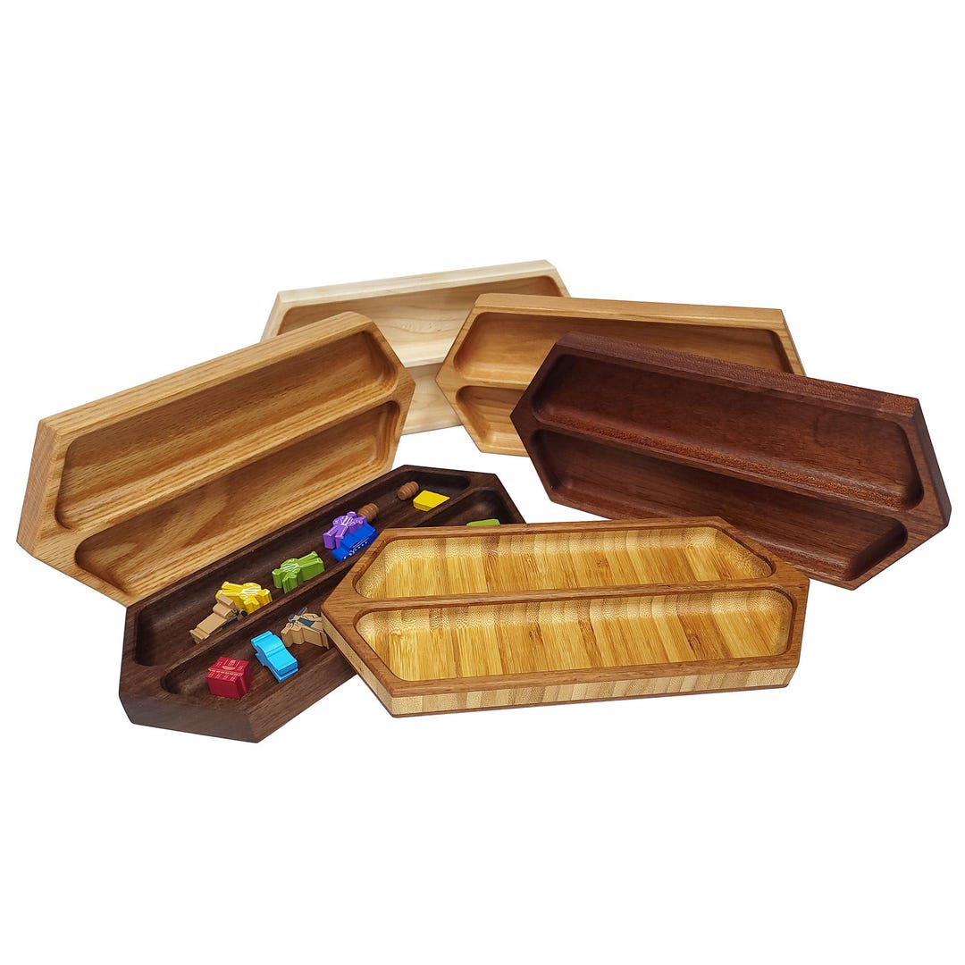 Handcrafted Tabletop Game Trays, Real Wood, Holiday Gift, Board Games ...