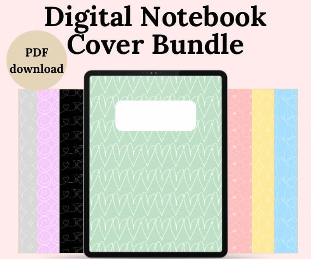 Digital Planner/notebook Cover Bundle Downloadable Suitable for ...