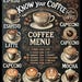 Coffee Menu Kitchen Display AI Created One of a Kind Digital Download ...