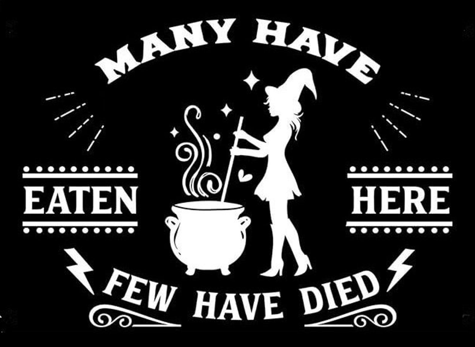 Many Have Eaten Here - Wicca Kitchen Coven Wall Art Gift - Digital ...