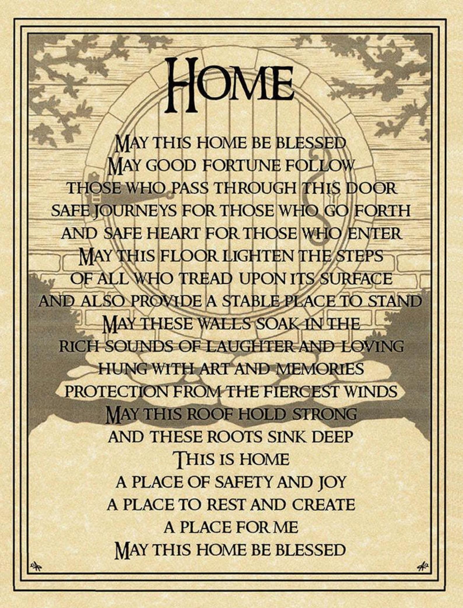 Home Blessing Curse Removal Prayer - AI Created Wicca Witch Design ...