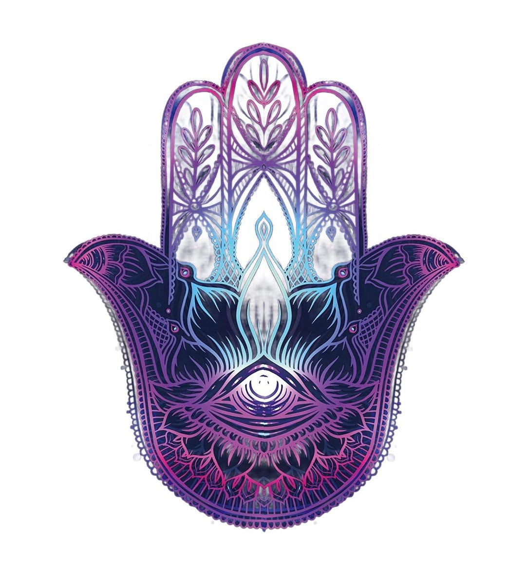 Hamas Hand Art Design Potent Protection Symbol Digital Download Semi ...