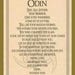 Odin Norse Pagan God Prayer - Wicca Witchcraft Art - Altar Display ...