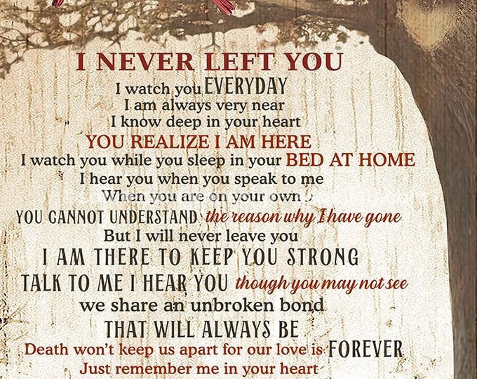I Never Left You Poem SVG FILE - Etsy