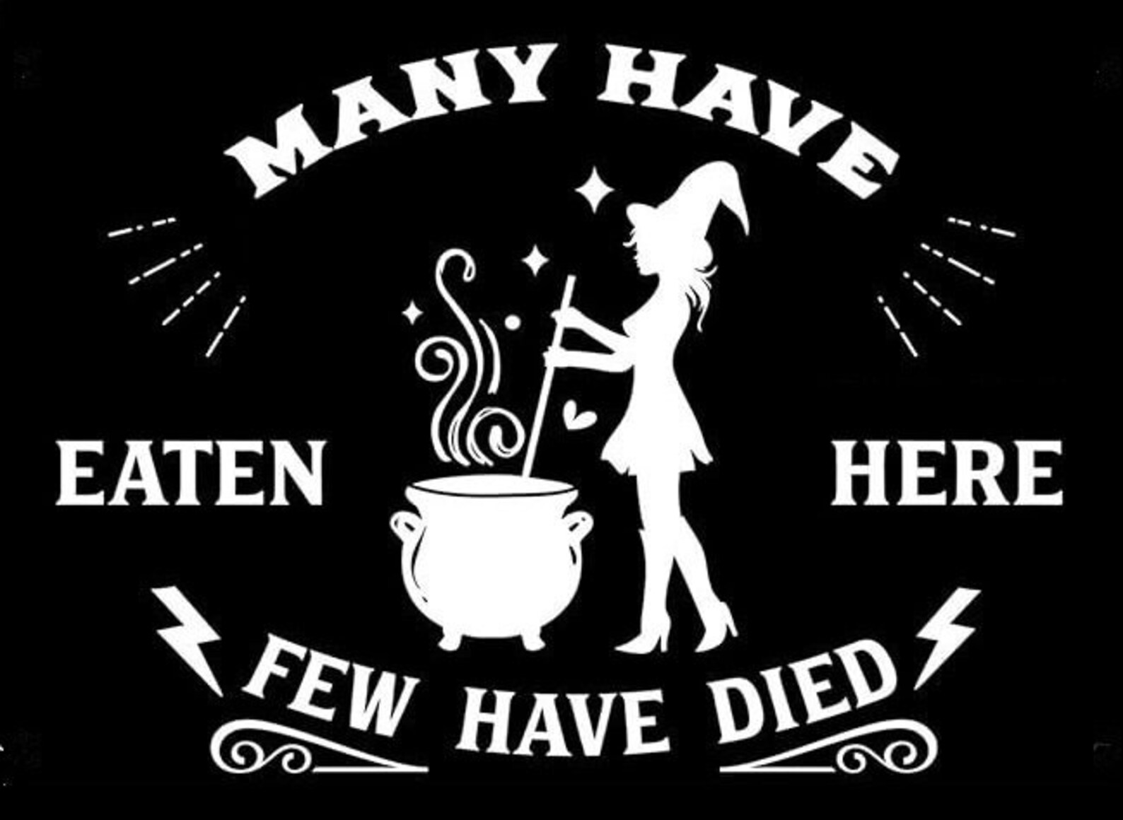 Many Have Eaten Here - Wicca Kitchen Coven Wall Art Gift - Digital ...