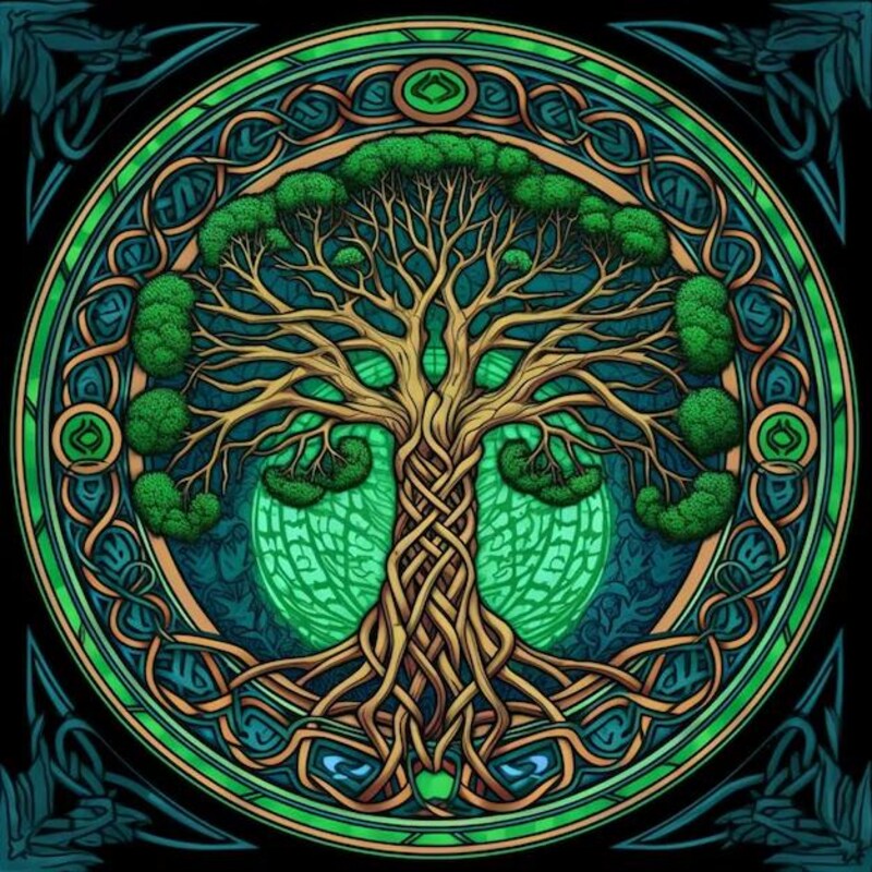Gothic Tree of Life Canvas - Etsy