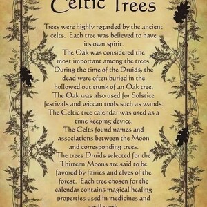Norse Celtic Trees From the Old Gods - Wicca Art - Altar Display - Book ...