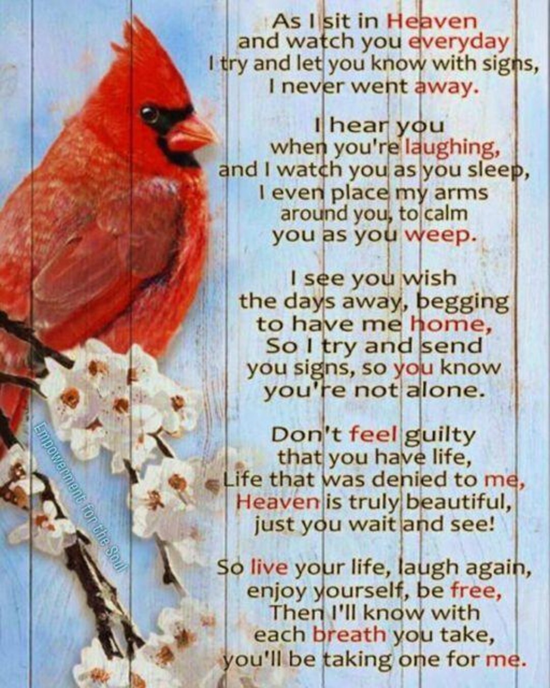 As I Sit in Heaven Soothing Poem for Grieving Loved One - AI Created ...