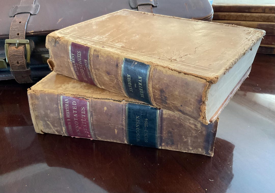 Rare Nineteenth Century Leather Law Books - Etsy