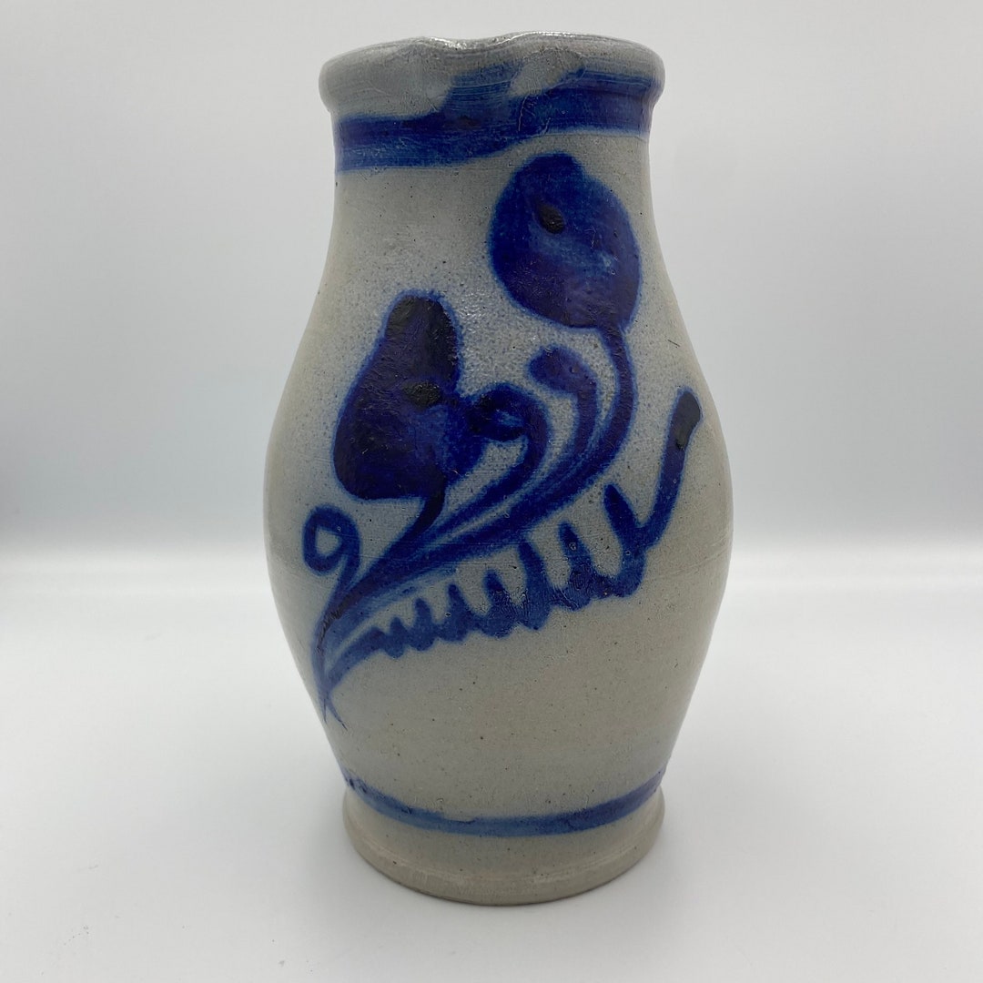 Antique Westerwald Pottery Cologne Pot, 19th Century West Germany Salt ...