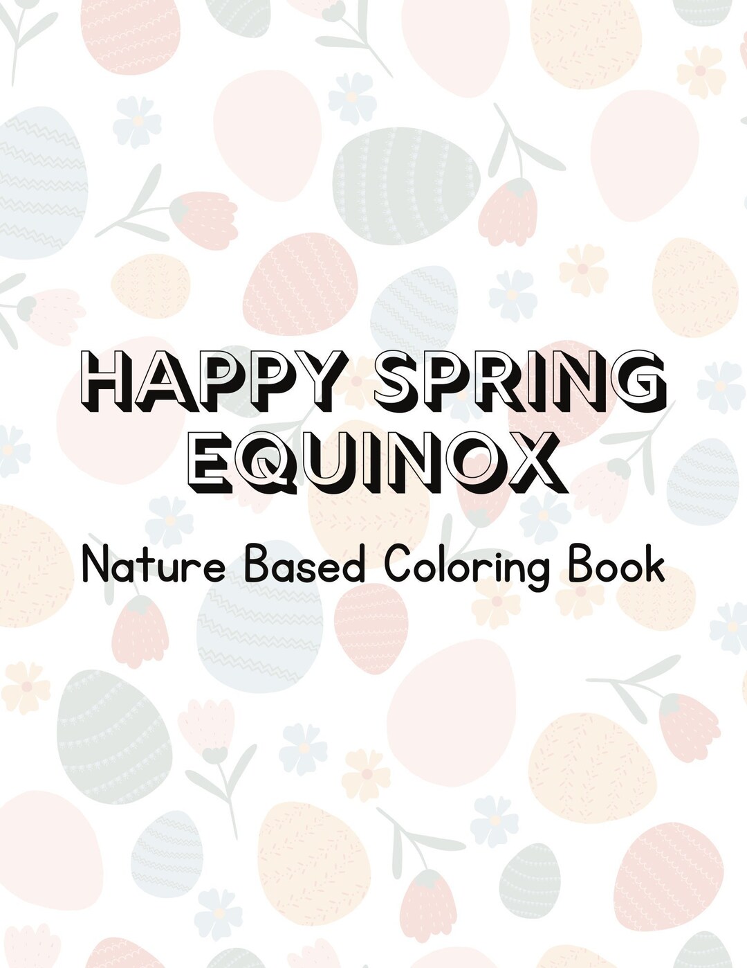 Spring Equinox Children's Coloring Book - Etsy
