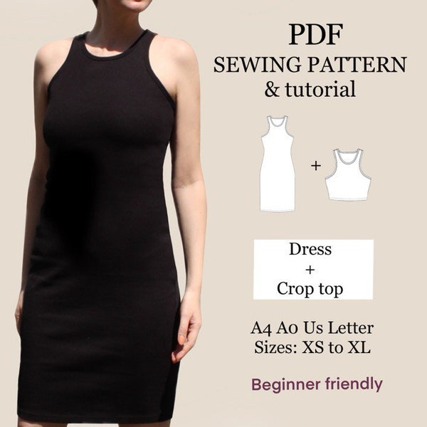 Tank Dress Pattern - Etsy