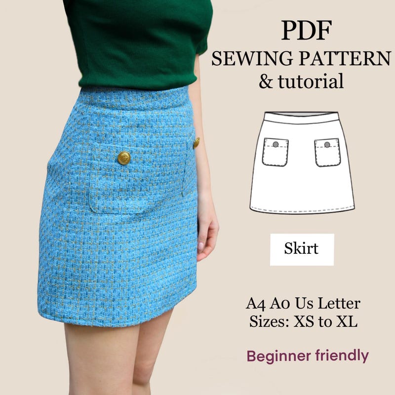 A Line Skirt Pattern - Etsy