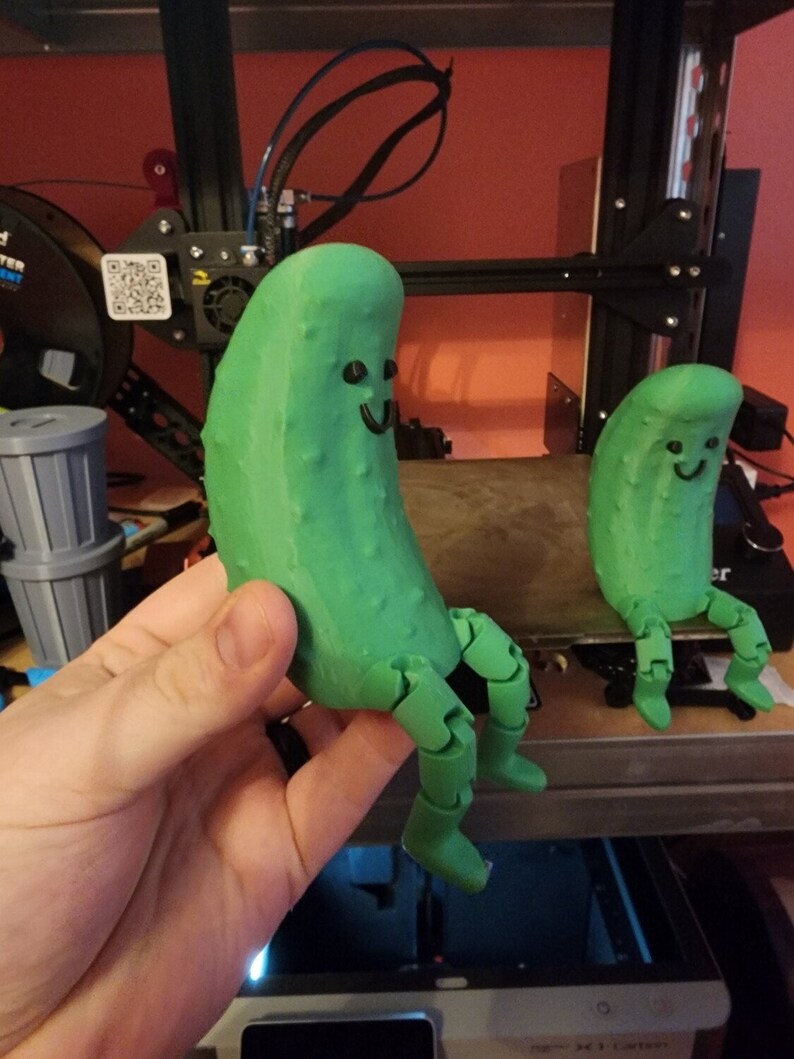 Pickle Pal Fidget Toy: 3D Printed Desk Decor - Etsy