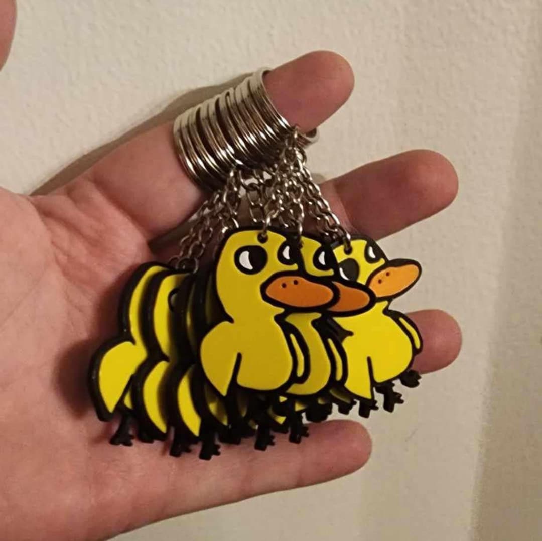 Duck Song Keychain: Novelty Cartoon Duck, Got Any Grapes? - Etsy