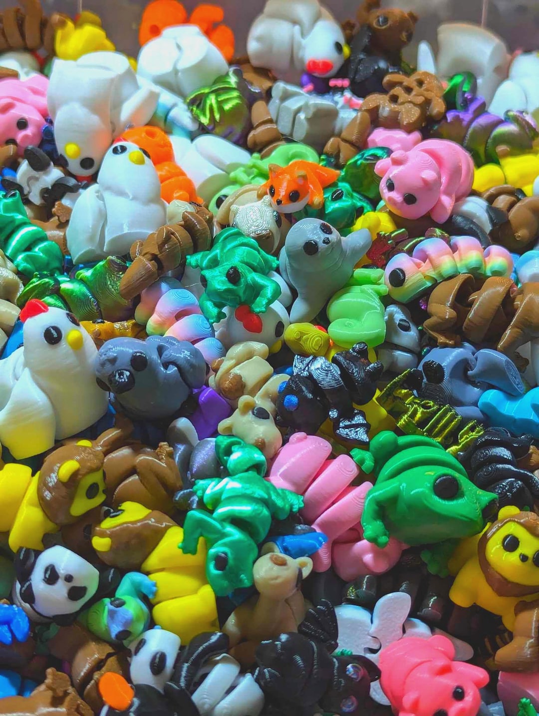 Mini Flexi Animals: Fidget Toy, Desk Decor, Mystery Box - Etsy