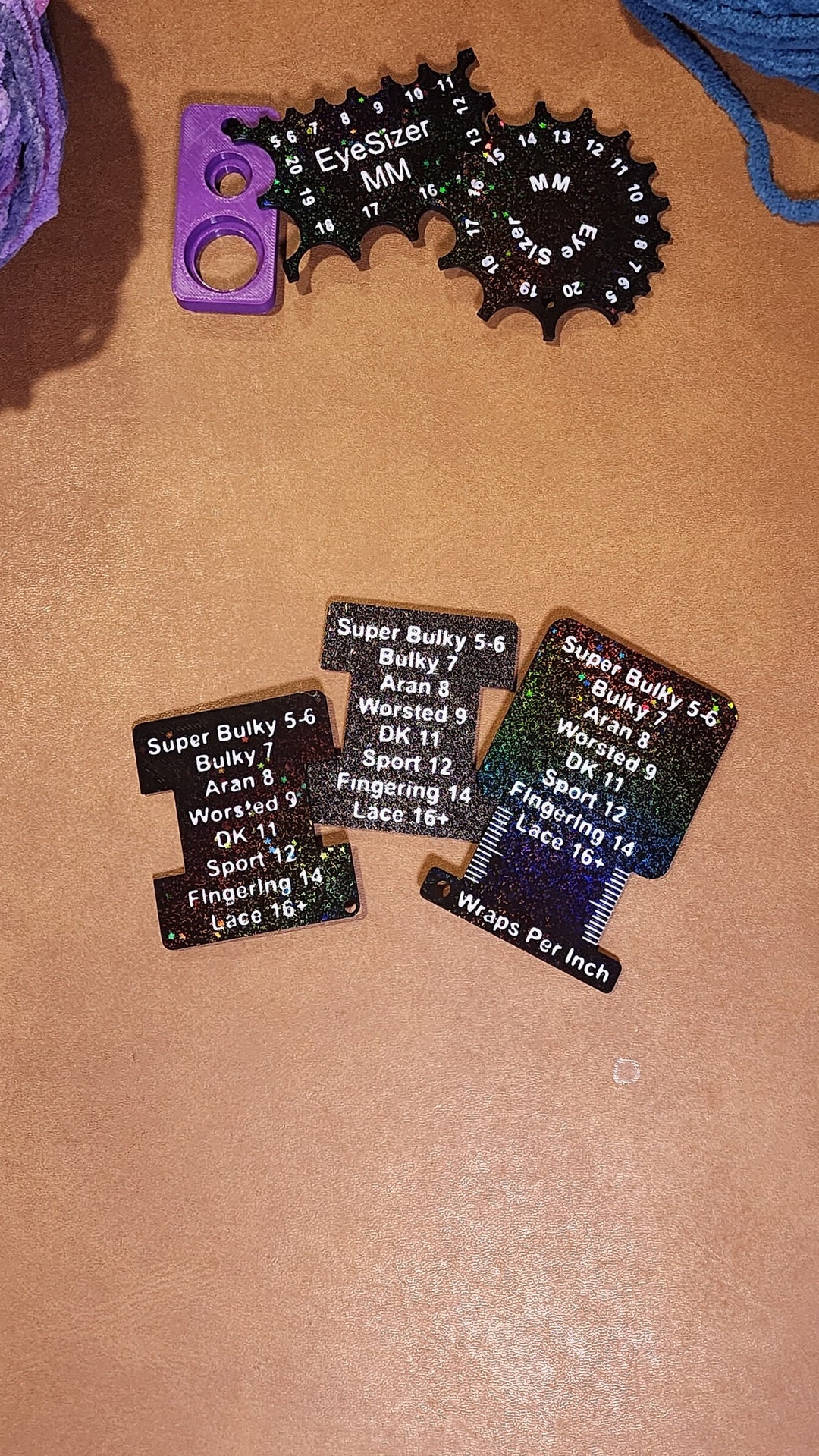 Wraps per Inch Tool-yarn Measuring Tool. Perfect for Crochet, Knitting ...