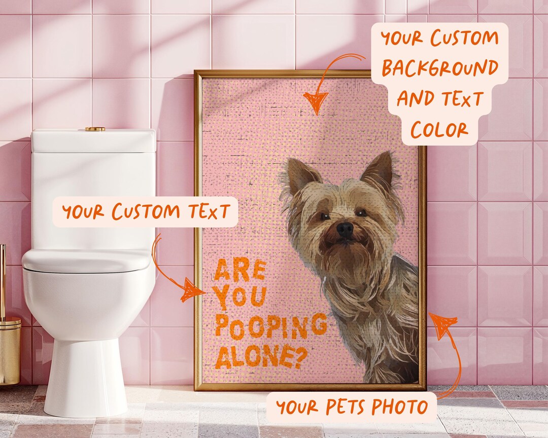 Are You Pooping Sign, Custom Pet Quotes, Cat Dog Quote Poster, Funny ...