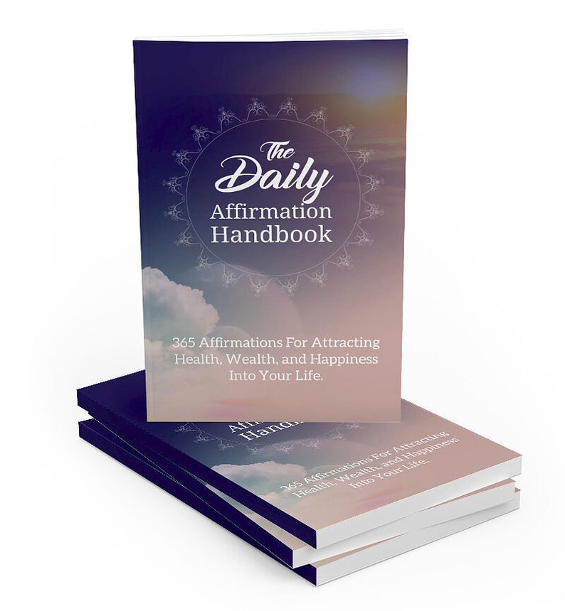 The Daily Affirmation Handbook Bundle - Etsy