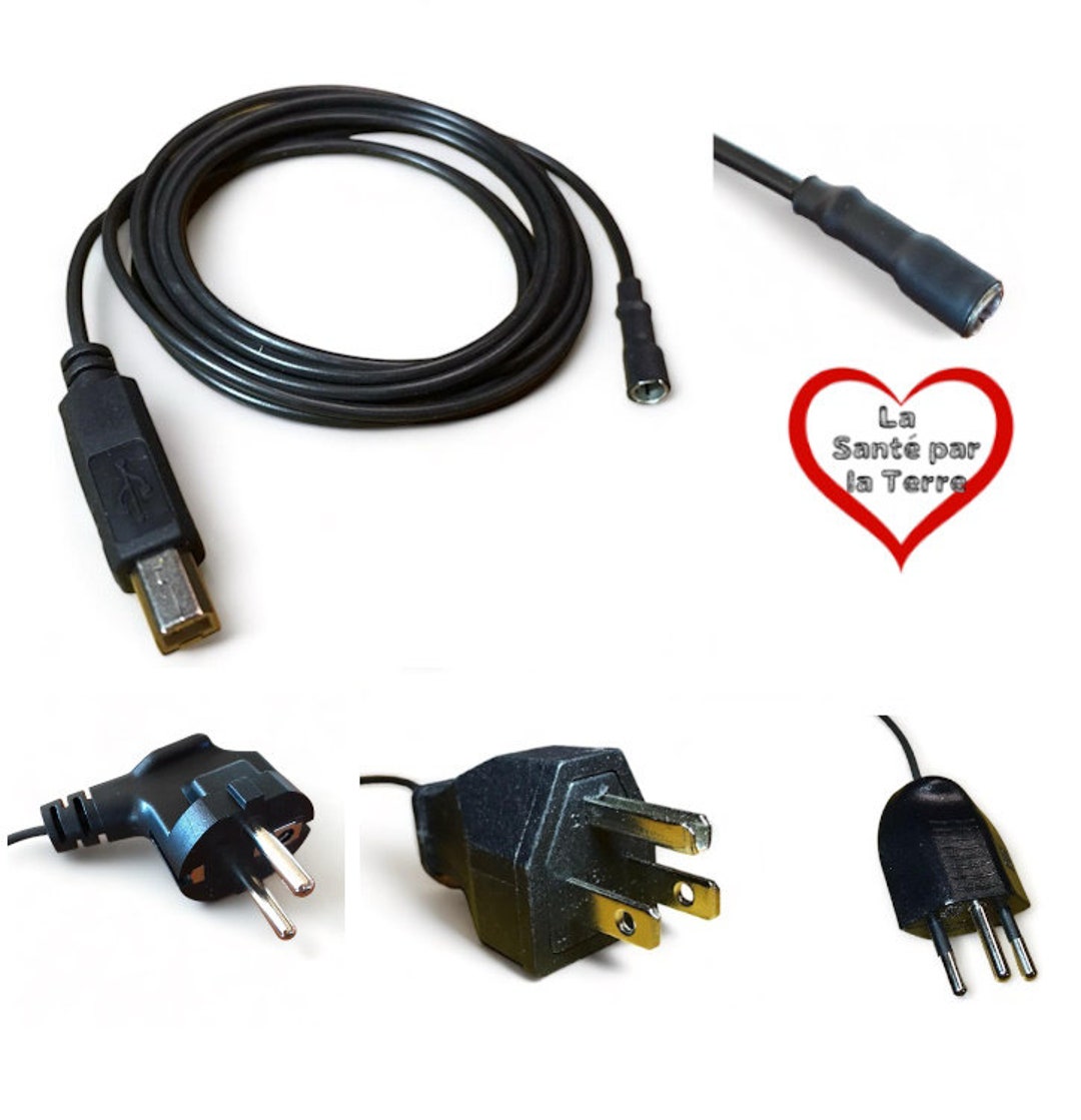 USB Type B Grounding Cable - MALT USB B Cord - Cylindrical Socket ...