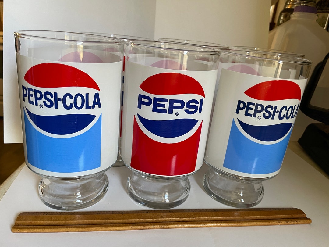 Vintage Pepsi/pepsi-cola Glasses LOT OF SIX - Etsy