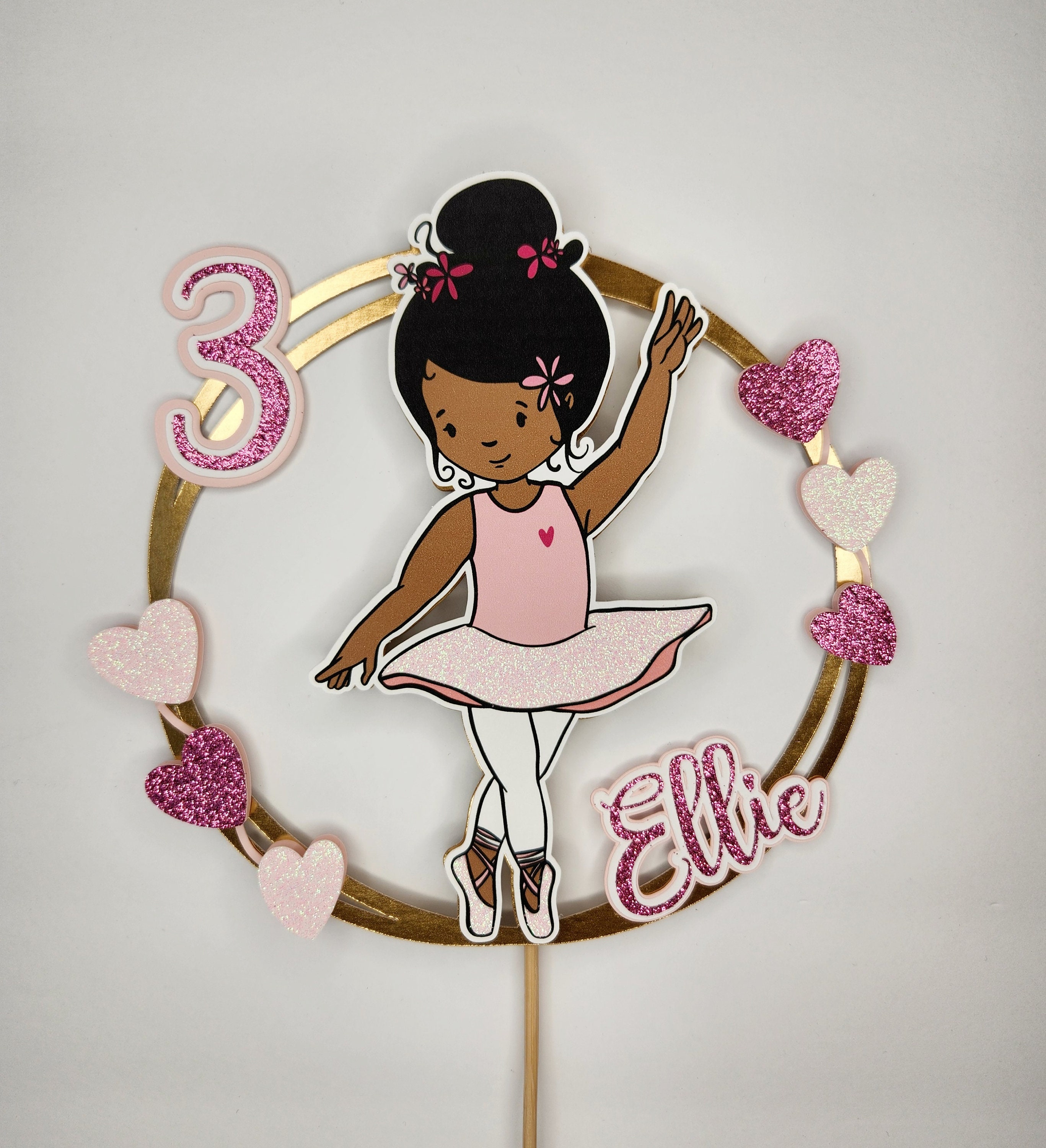 Ballerina Cake Topper Pink Ballet Cake Topper for Dancer Ballet ...