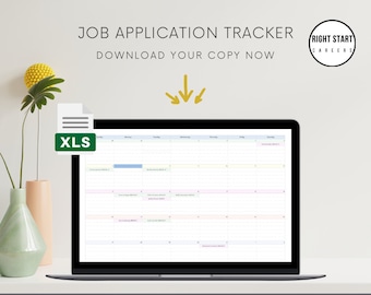 Job Application Tracker, Excel, Job Planner, Job Tracker Template ...