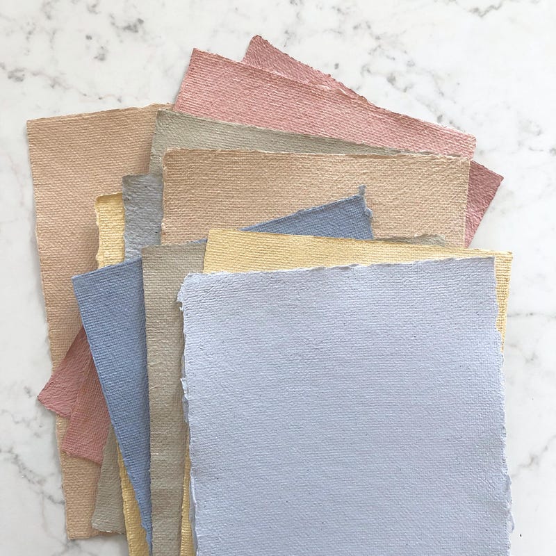 Handgeschept papier - Etsy Nederland