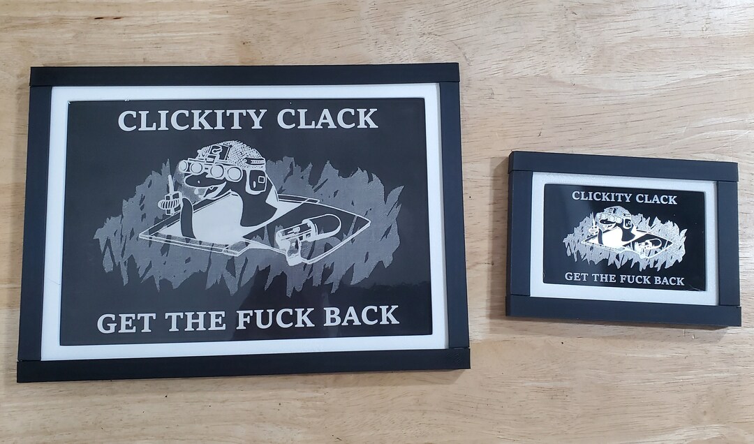 Clickity Clack Get the Fuck Back - Etsy