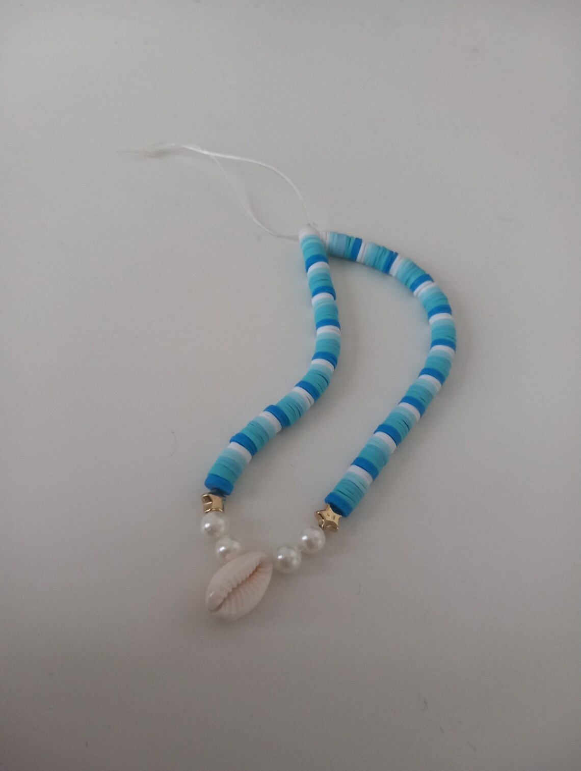 Preppy Clay Bead Phone Charm Summer Phone Decor Aesthetic Beach Blue ...