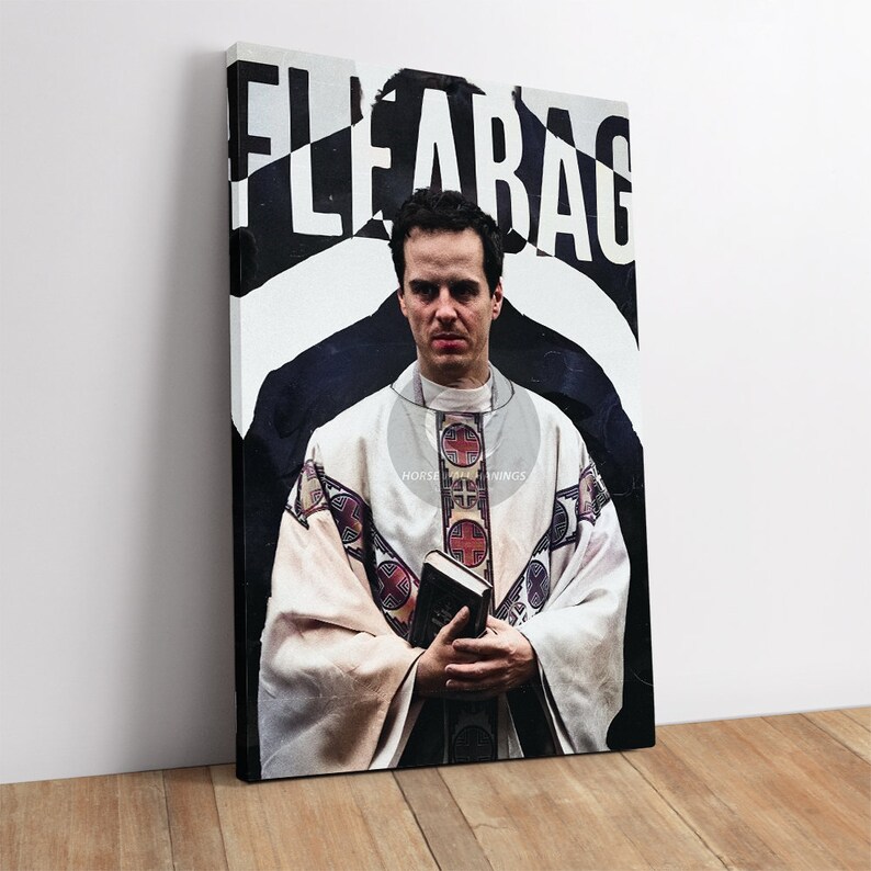 Fleabag Priest Quote Poster, Typography Art Print, Monochrome Print ...