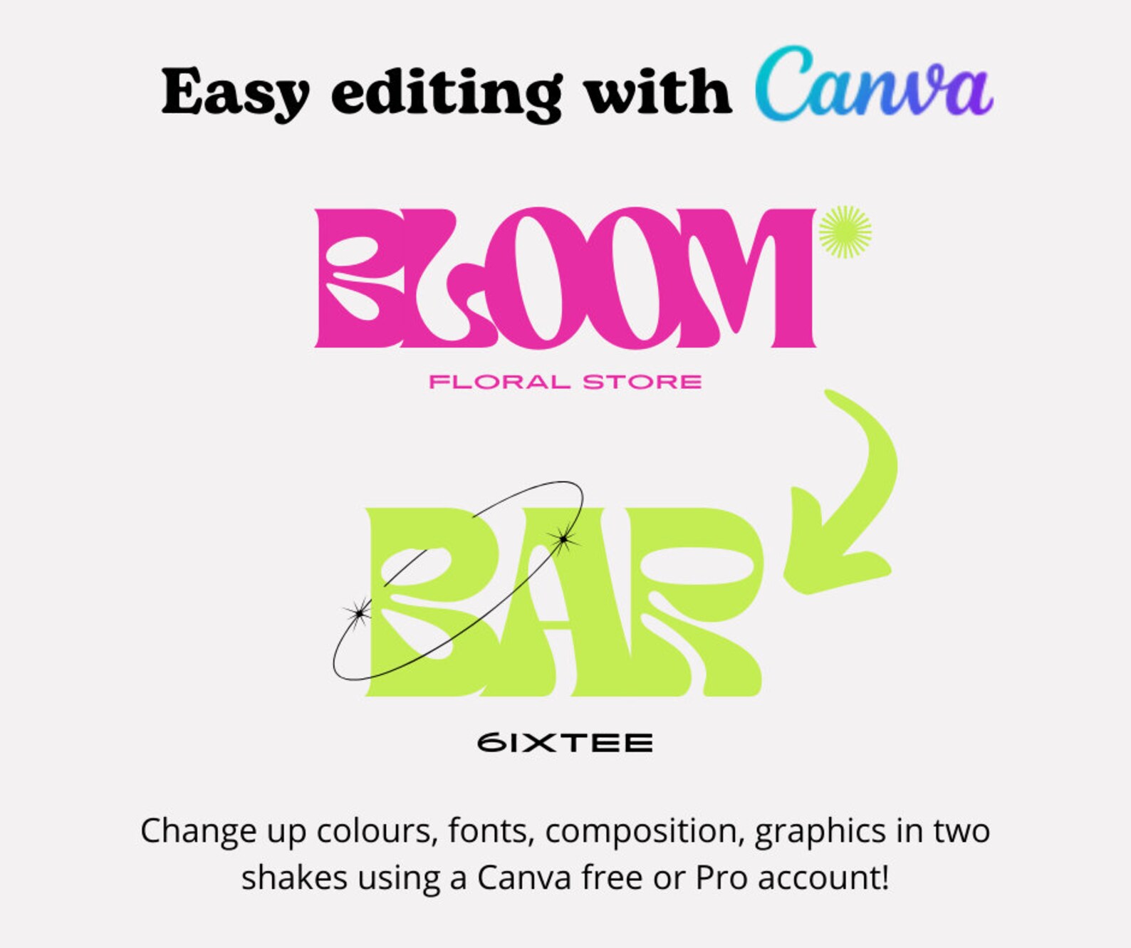 Editable Canva Logo Design I Urban Oasis Branding Kit: Editable Logos ...