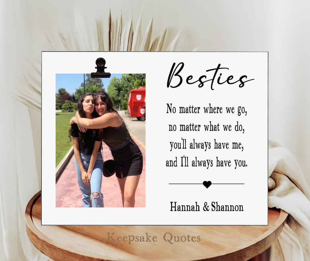Besties Gift, Besties Frame, Personalized Best Friend Gift Idea, Bestie ...