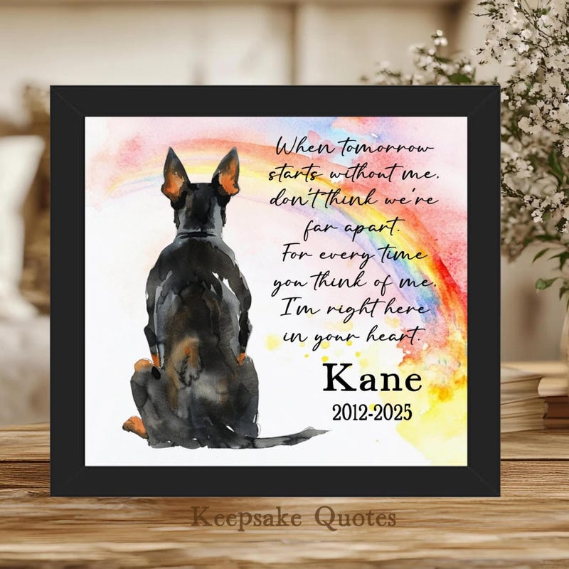 Doberman Watercolor Painting - Etsy