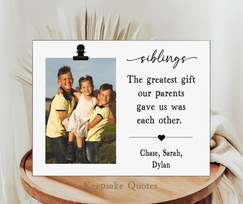 Personalized Brother and Sister Gift, Custom Siblings Gift Idea ...