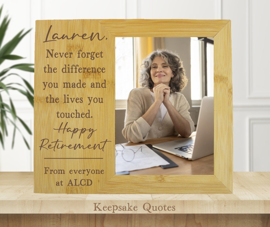 Retirement Gift for Her Coworker Leaving Gift Idea Personalized ...