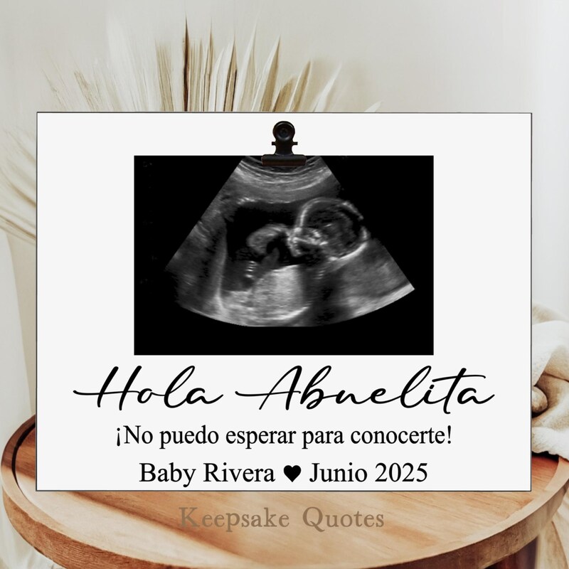 Spanish Baby Announcement - Etsy