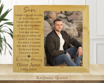 Brother Memorial Gift, Brother Memorial Frame Picture Keepsake Photo ...