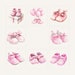 Pink Baby Booties Clipart, Watercolor Style, Transparent Background ...