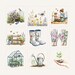 Spring Gardening Clipart, Floral Garden Clip Art, Herb Garden Image ...