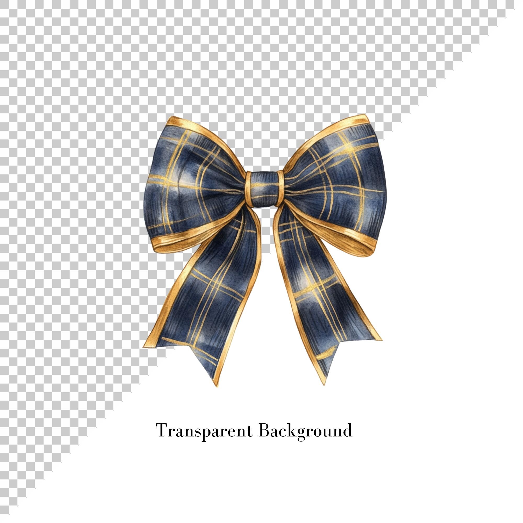 Tartan Bows Clipart, Watercolor Style, Plaid Ribbon Clip Art, Scottish ...