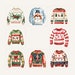 Christmas Jumper Clipart, Watercolor Style, Transparent Background ...