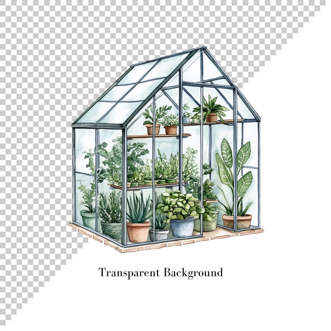 Spring Gardening Clipart, Floral Garden Clip Art, Herb Garden Image ...