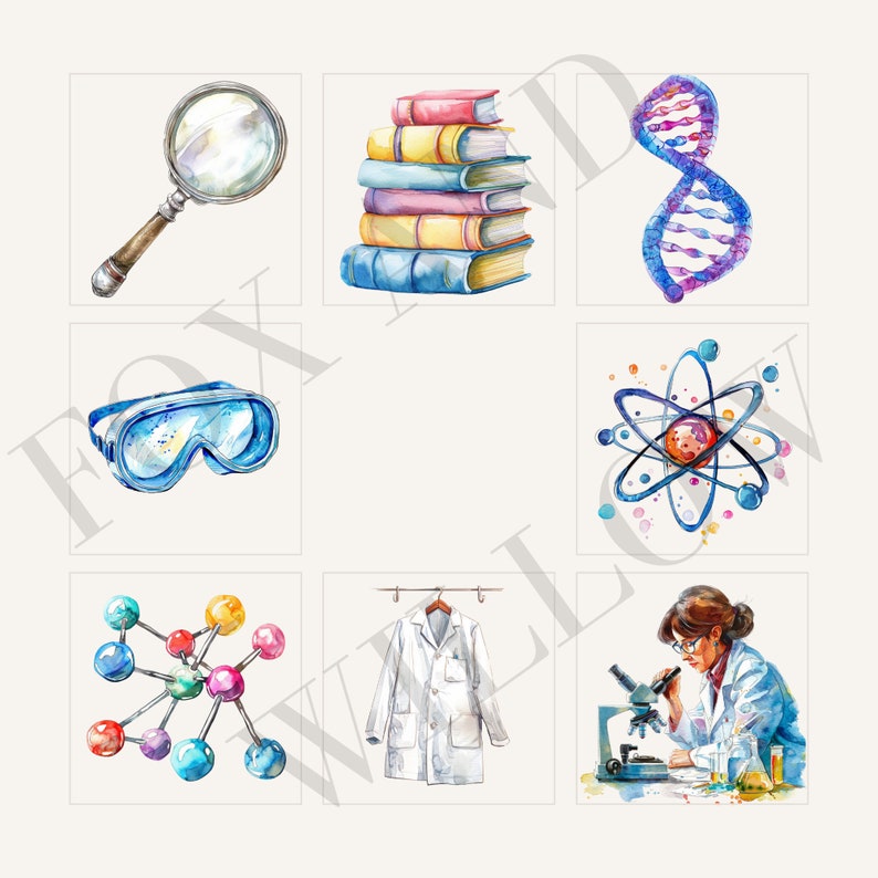 Science Watercolor Clipart, Science Teacher, Chemistry Class, Test Tube ...