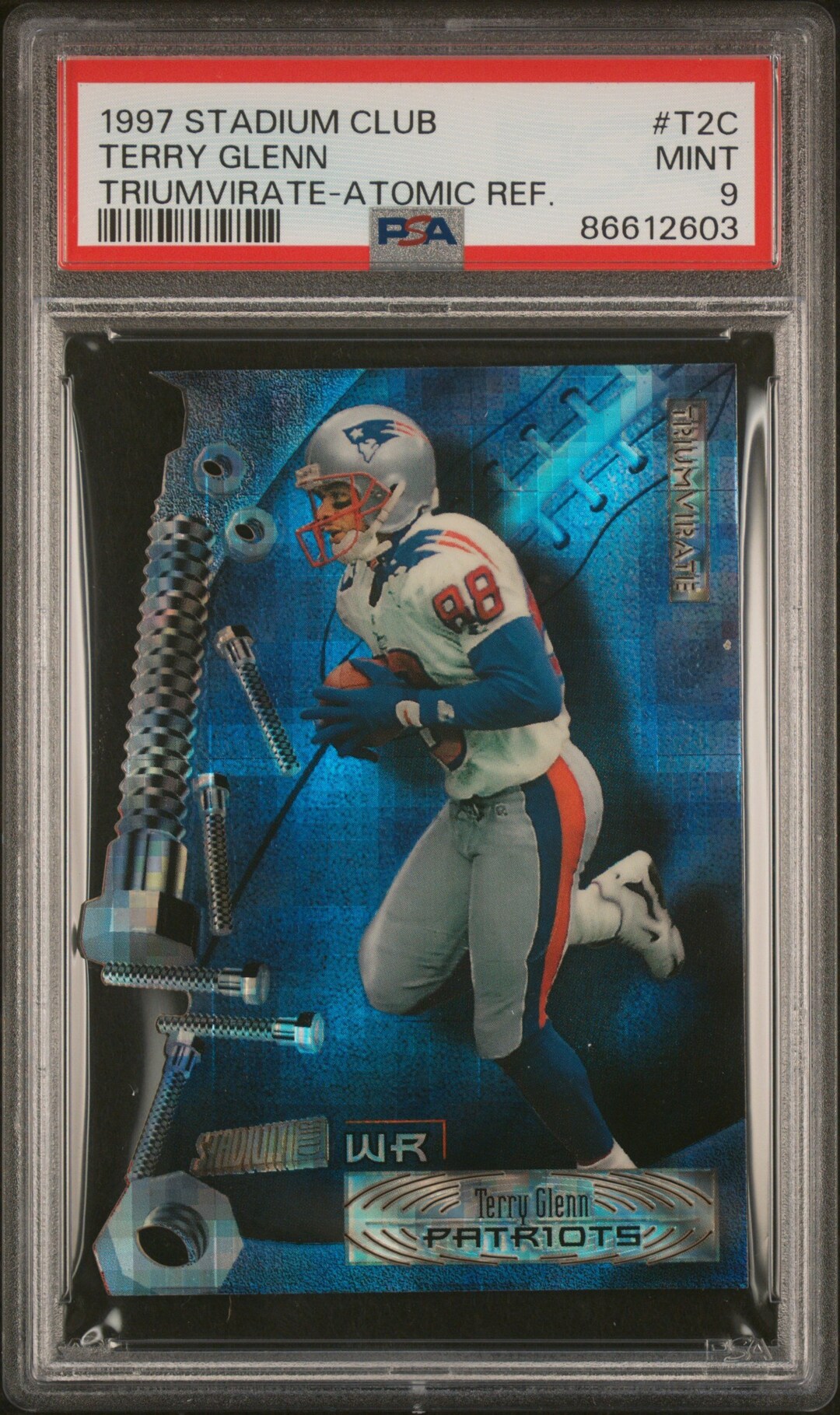 1997 Stadium Club Triumvirate Atomic Refractor Terry Glenn t2c PSA 9 - Etsy