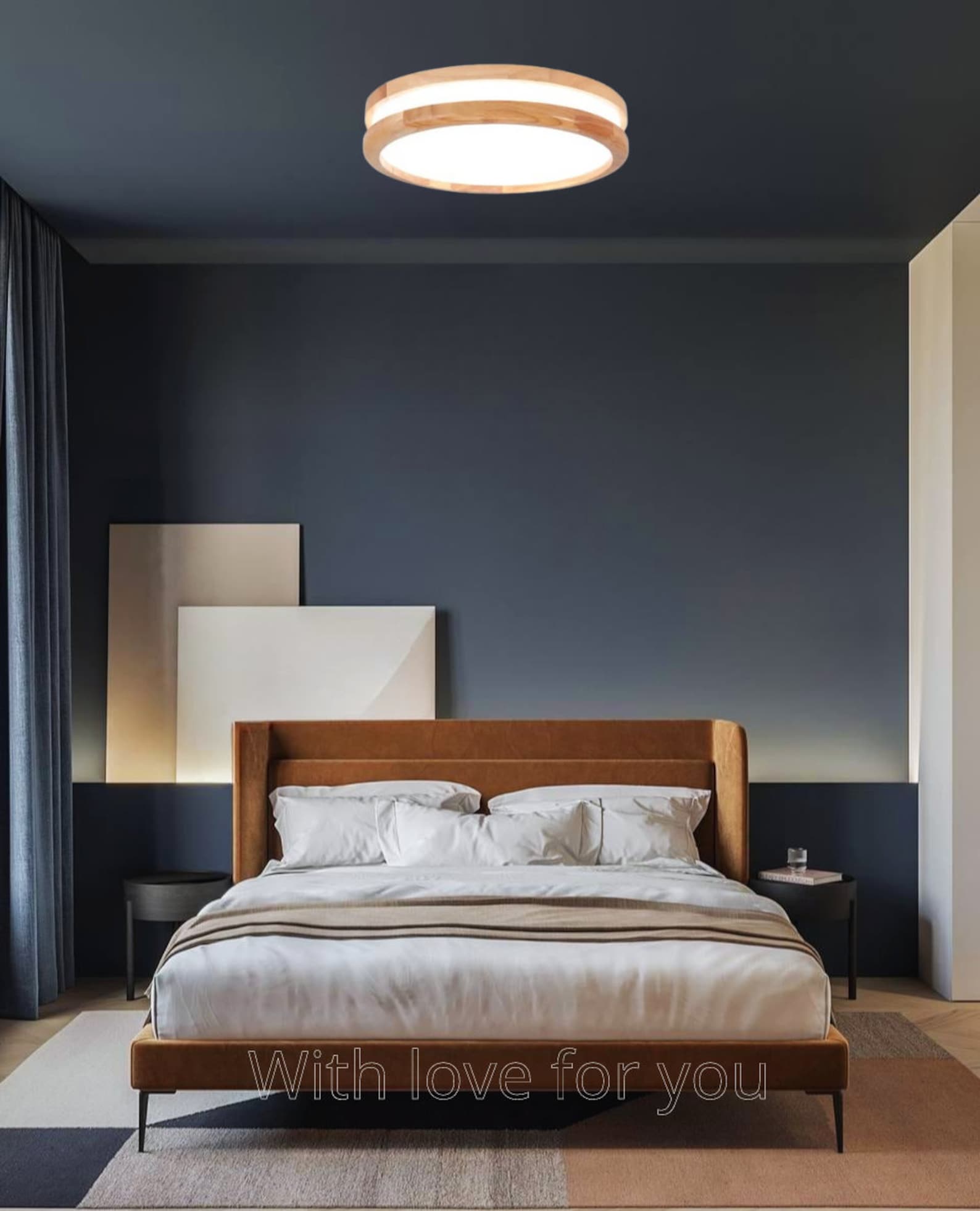 Ceiling Nordic Light/wood Round Led Lamp/kitchen Light Fixtures/home ...