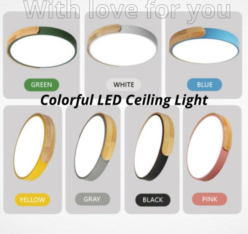 Drum Colorful Pendant Lamp/nordic Led Lamp/industrial Round Chandelier ...